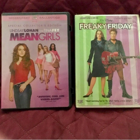 Media | Mean Girls Freaky Friday Lindsay Lohan Preowned Dvd Lot | Poshmark